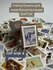 Бумага для скрапбукинга "Марки", A9, 100 шт, в коробочке, без клейкой основы