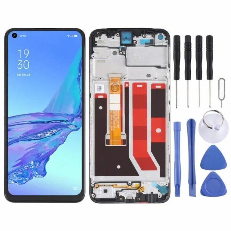 Дисплей(экран) для OPPO A53 4G CPH2127 CPH2131 (оппо а 53) в сборе с тачскрином рамкой (Оригинал)
