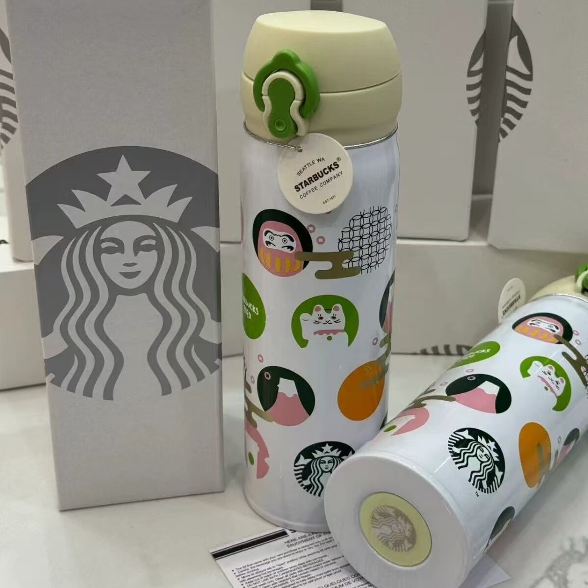 Starbucks Термокружка розовая богиня, 350-500 мл
