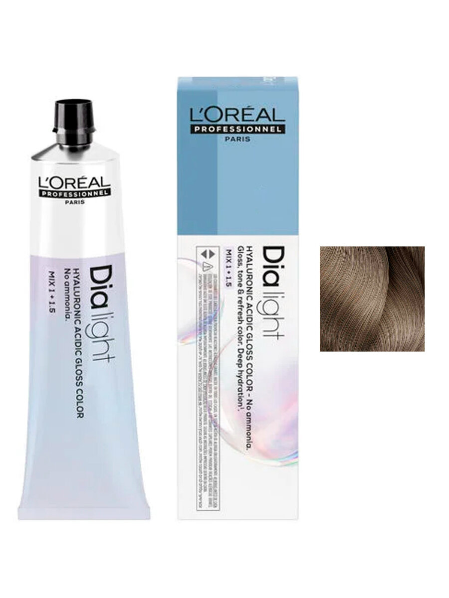 Краска для волос L'Oreal Professionnel DIA Light без аммиака на основе кислого рН, 7.01