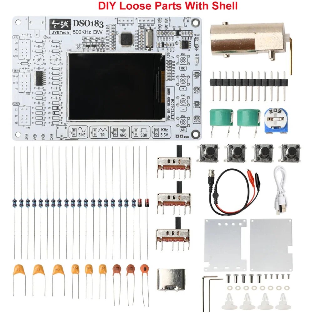 Gaqqee DSO183 Цифровой осциллограф Kit With Shell
