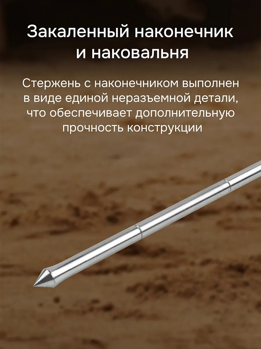 Динамический плотномер RGK Д-51А, масса гири 2500 г, длина стержня 300 мм, диаметр штампа 99.8 мм — фото 1