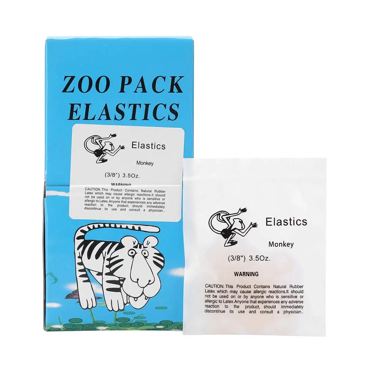 Ортодонтические резинки Zoo Pack 3.5OZ-Monkey