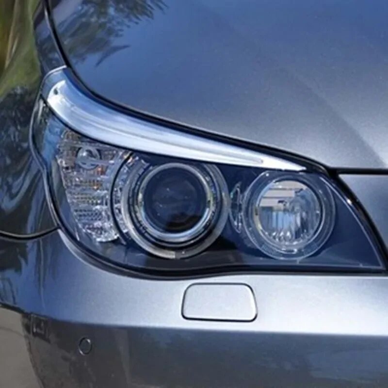 Сборка светодиодных фар для BMW 5 серии E60 523 520 525 528 530 535 с ангельскими глазами, дневными ходовыми огнями DRL и поворотниками