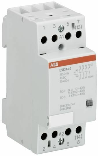 Модульный контактор ABB ESB-24-31 24А катушка 230В 3НО+1НЗ GHE3291602R0006 (снят)