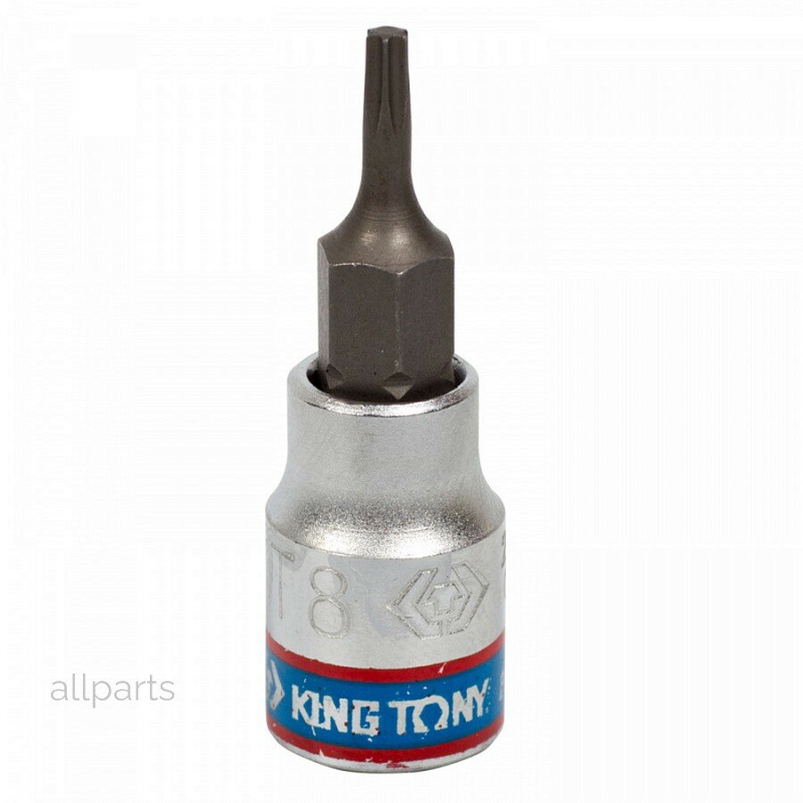 KING TONY 203308 Насадка, бита торцевая 1/4, TORxT8, L 37 мм KING TONY 203308