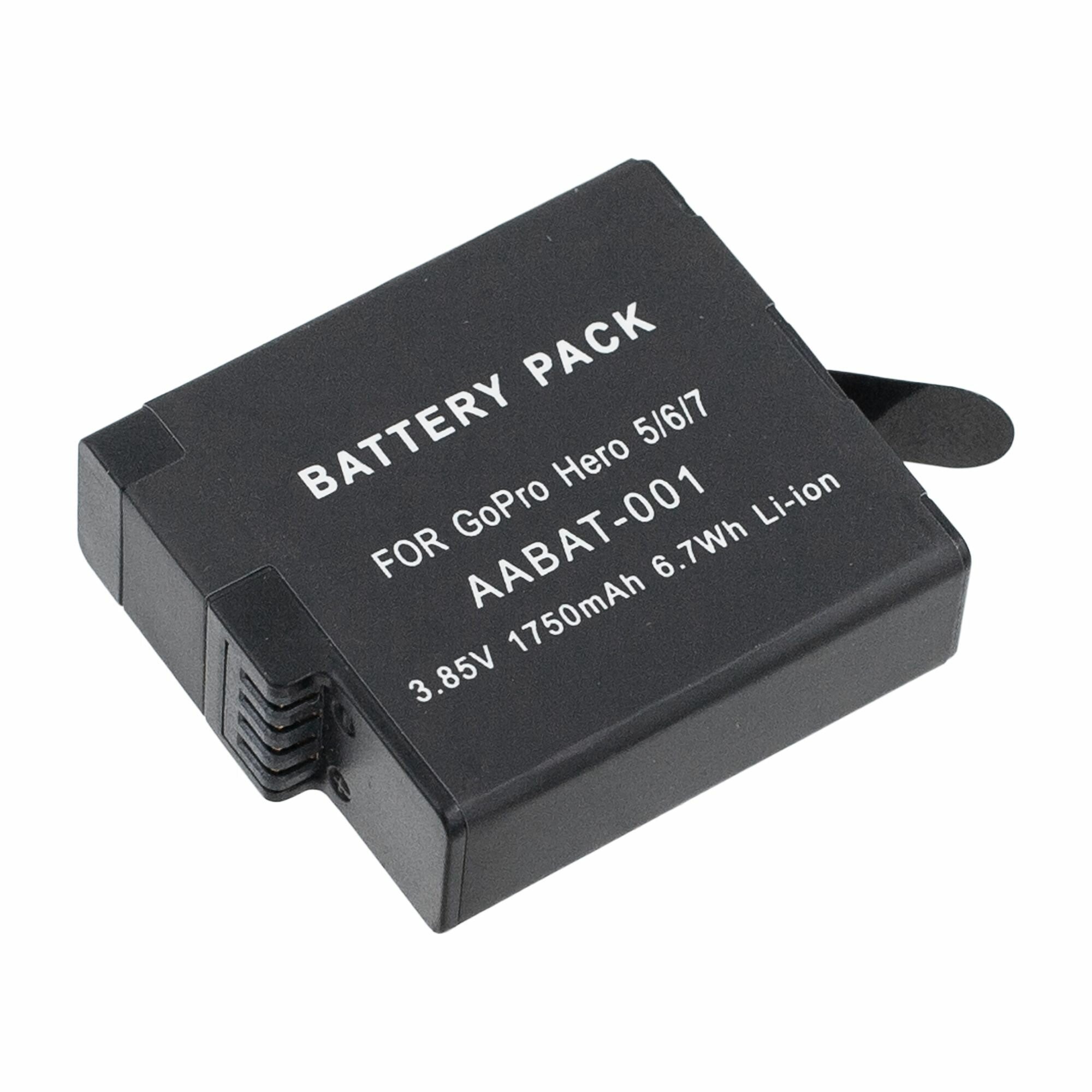 Аккумулятор для GoPro 8 / гоу про 7 / GoPro Hero 5 / 6. AABAT-001 , AHDBT-501 , 601-10197-00 - 1750mAh