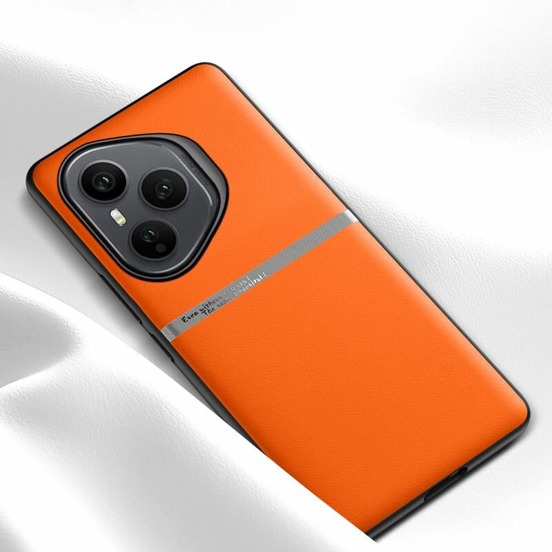 Чехол для Honor 400 Pro / Хонор 400 Про Кожаная мягкий TPU антиударный чехол