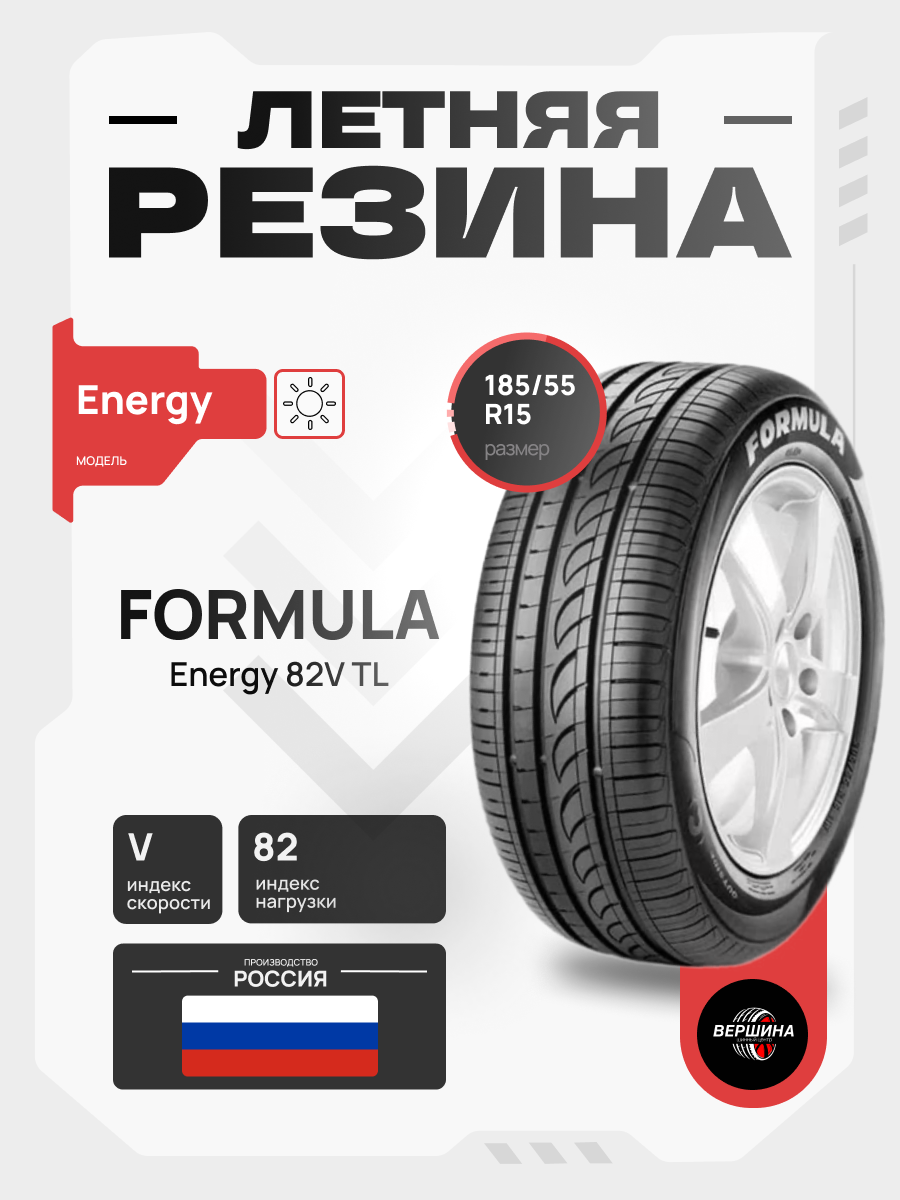 185/55 R15 Formula Energy 82V TL (летние шины)