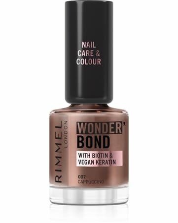 Лак для ногтей Rimmel Wonder'Bond, оттенок 007 Cappuccino, 12 мл