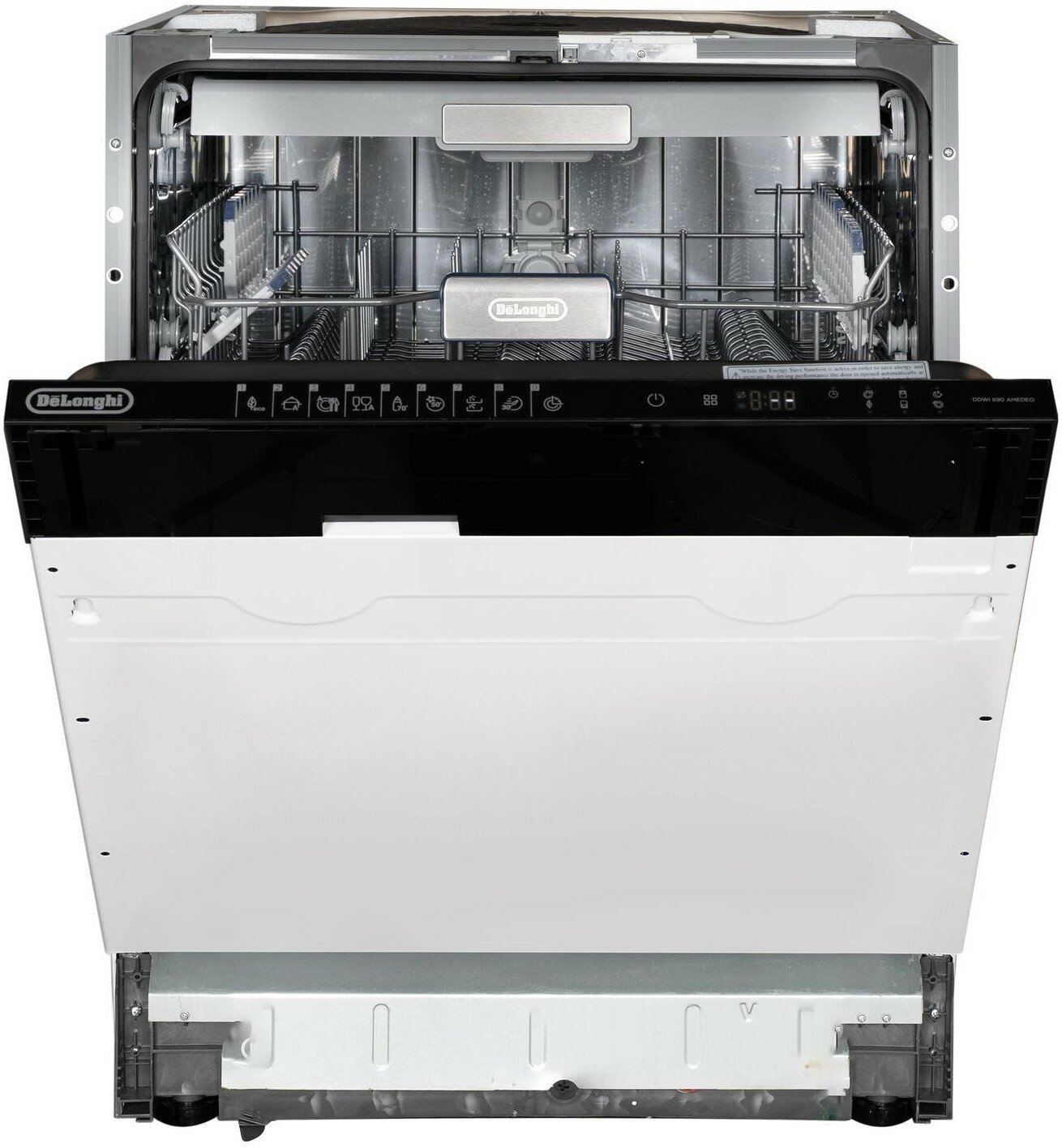 Посудомоечная машина DeLonghi DDWI 690 AMEDEO, встраиваемая, 13 комплектов, инверторный двигатель, турбо сушка, Inox