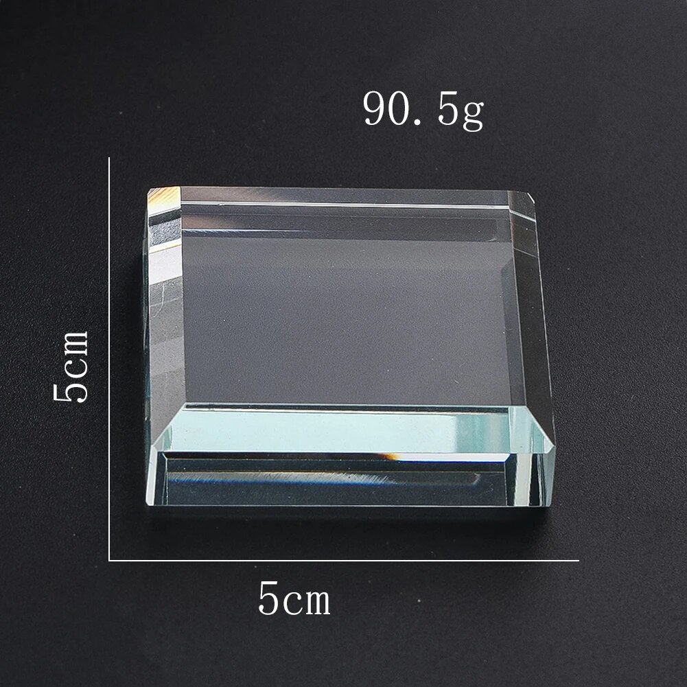 Стеклянная подставка Square Trapezoid, 5x5 см, 90.5 г