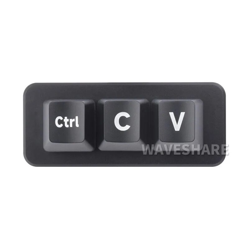 Клавиатура Waveshare Ctrl C V, черная Keyboard-3-PLUS — фото 1