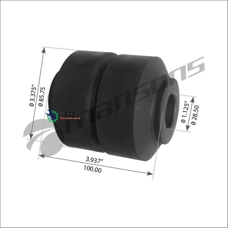 MANSONS 460005 Сайлентблоки подвески MANSONS (ГП/втулка балансира)