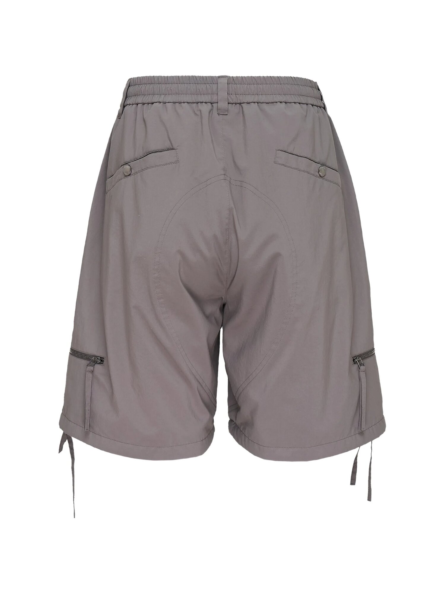 Шорты Wooyoungmi Zipper-detail drawstring-hem shorts, размер 50, grey — фото 1