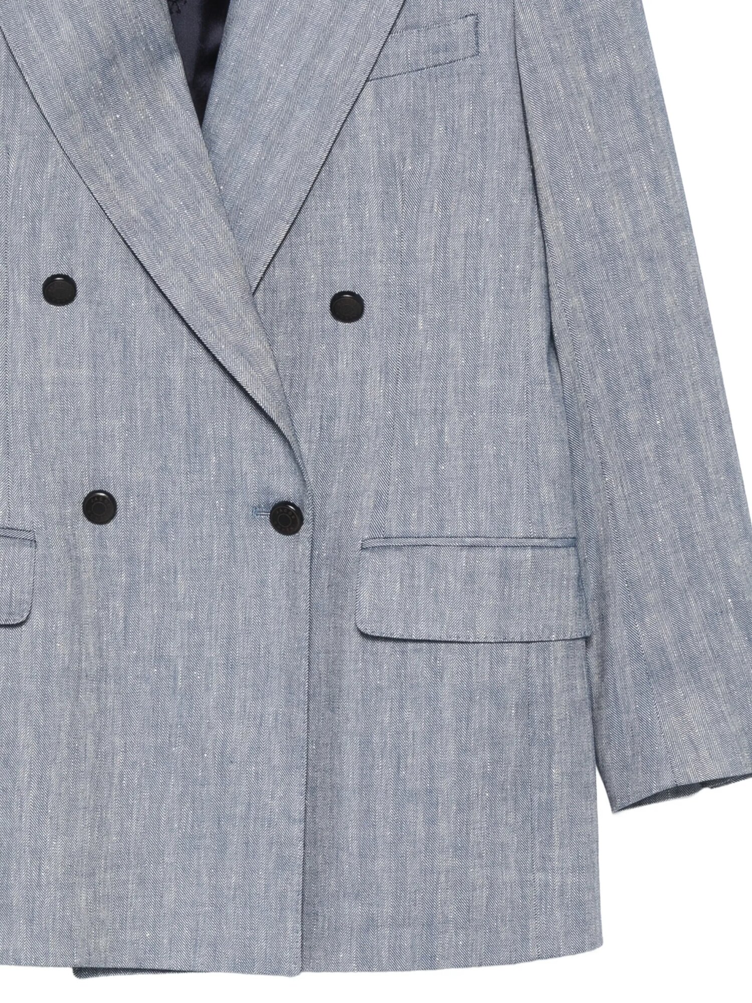 Пиджак Jacob Cohen Double-breasted herringbone blazer, размер 42, синий — фото 1