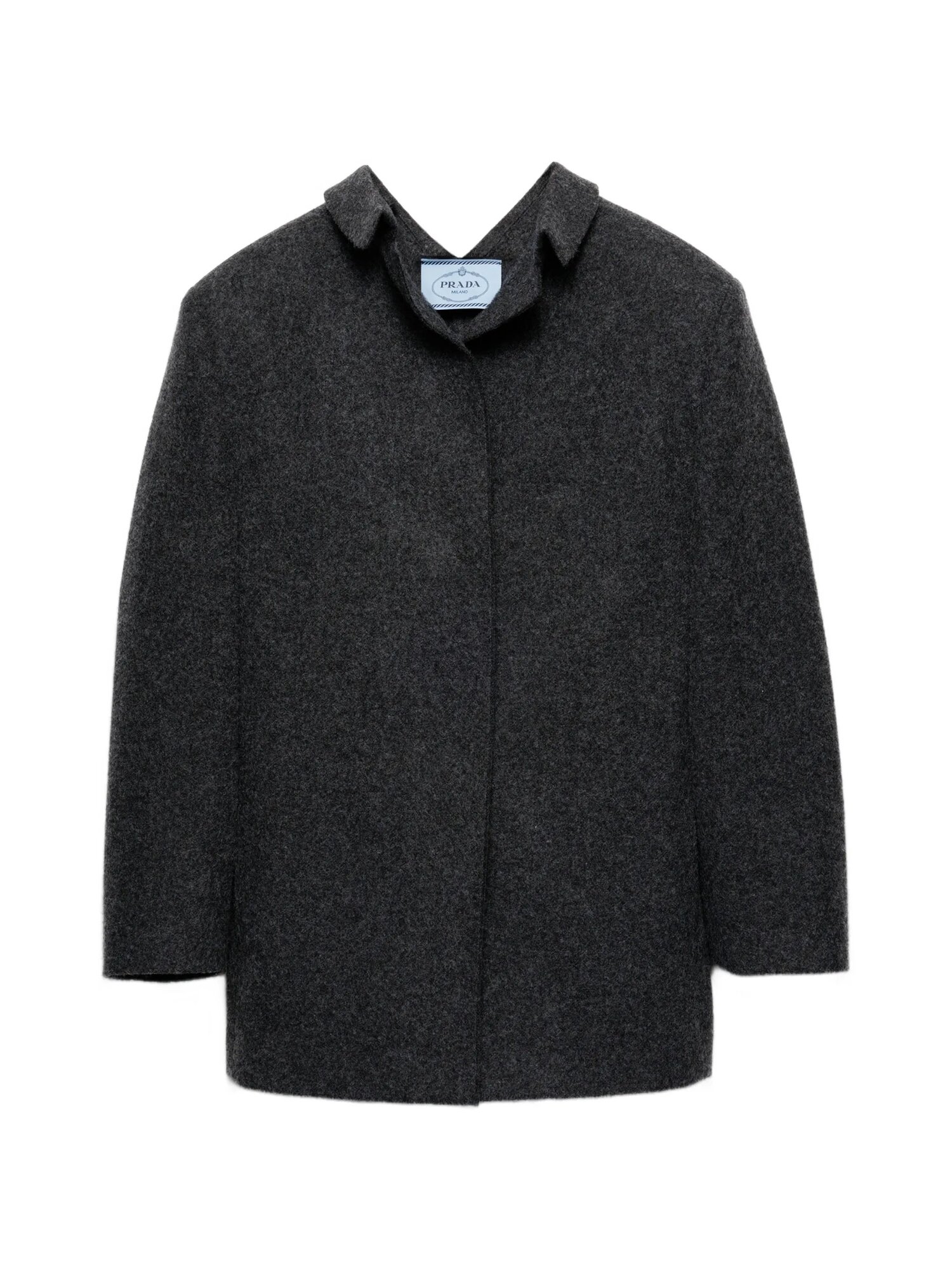Куртка Single-breasted shetland wool jacket
