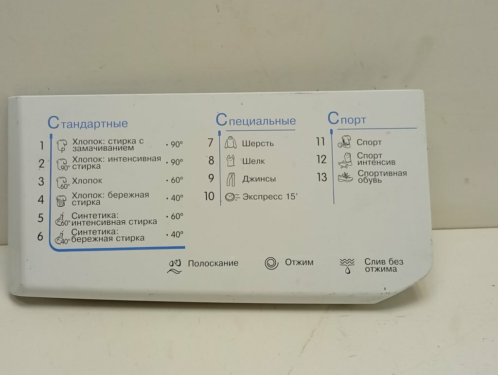 IWUE4105CIS кт64 Крышка дозатора порошка для стиральной машины Indesit 148039597 б/у