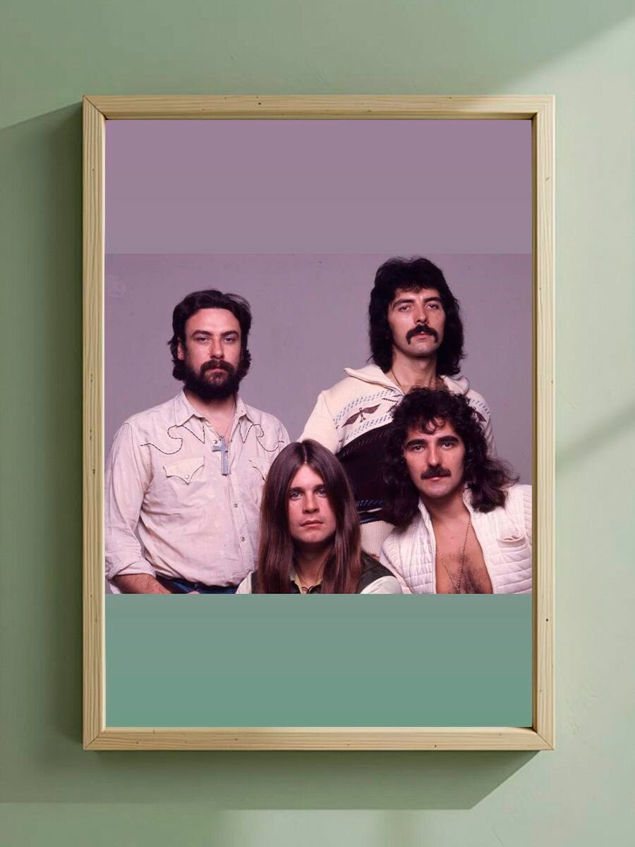 Постер, плакат на стену "Black Sabbath / Блэк Саббат Рок Группа" 42 см х 29,7 см (А3)