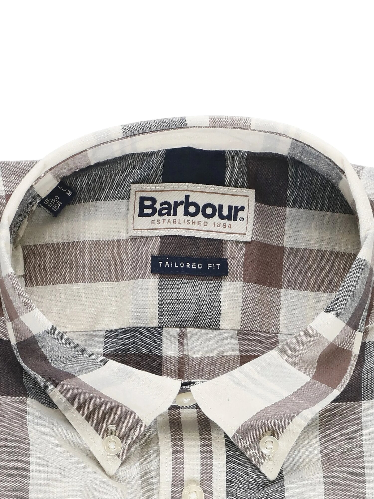 Рубашка Barbour Check-pattern button-down shirt, размер L — фото 1