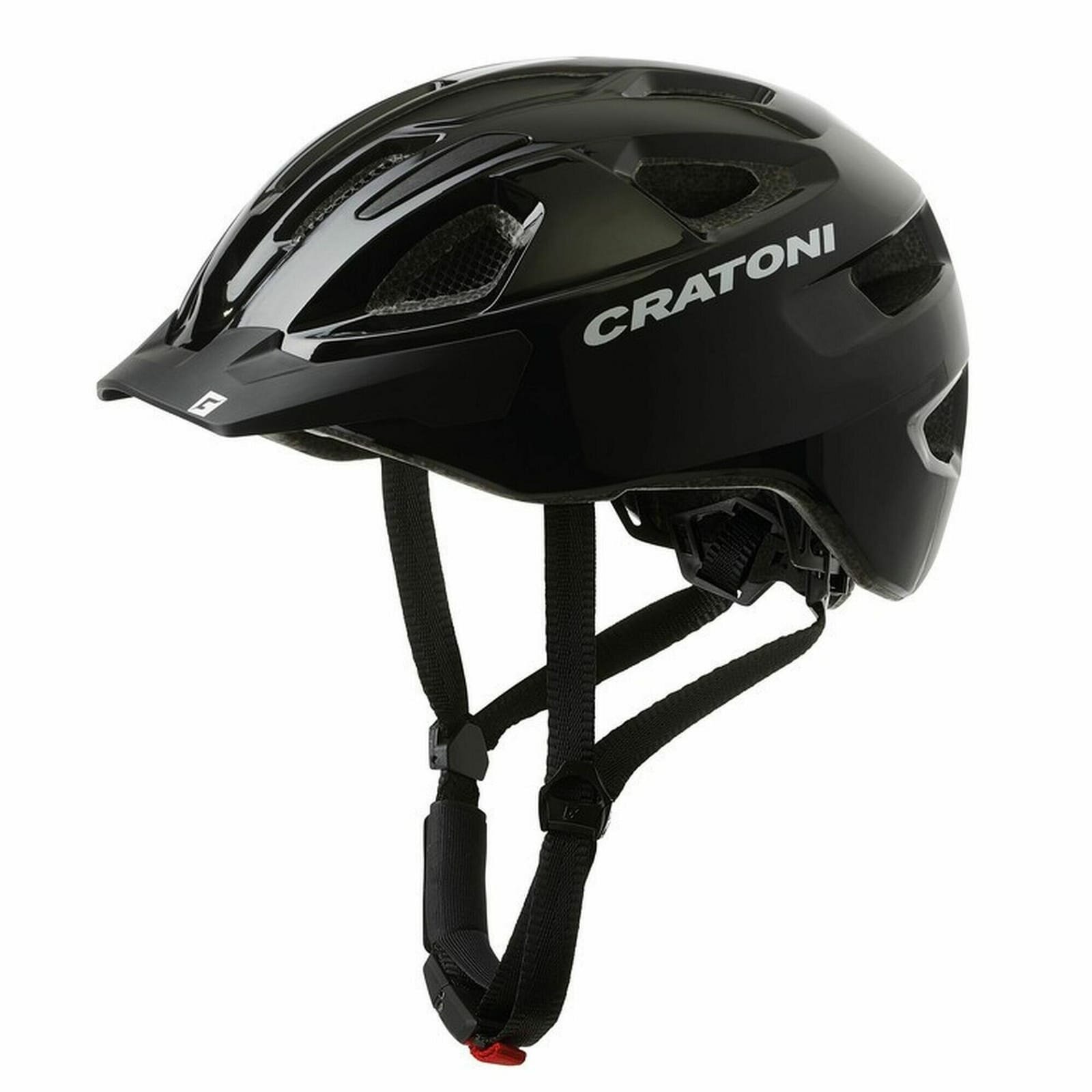 DECATHLON шлем защитный decathlon cratoni c-swift, черный, размер 53-59 см