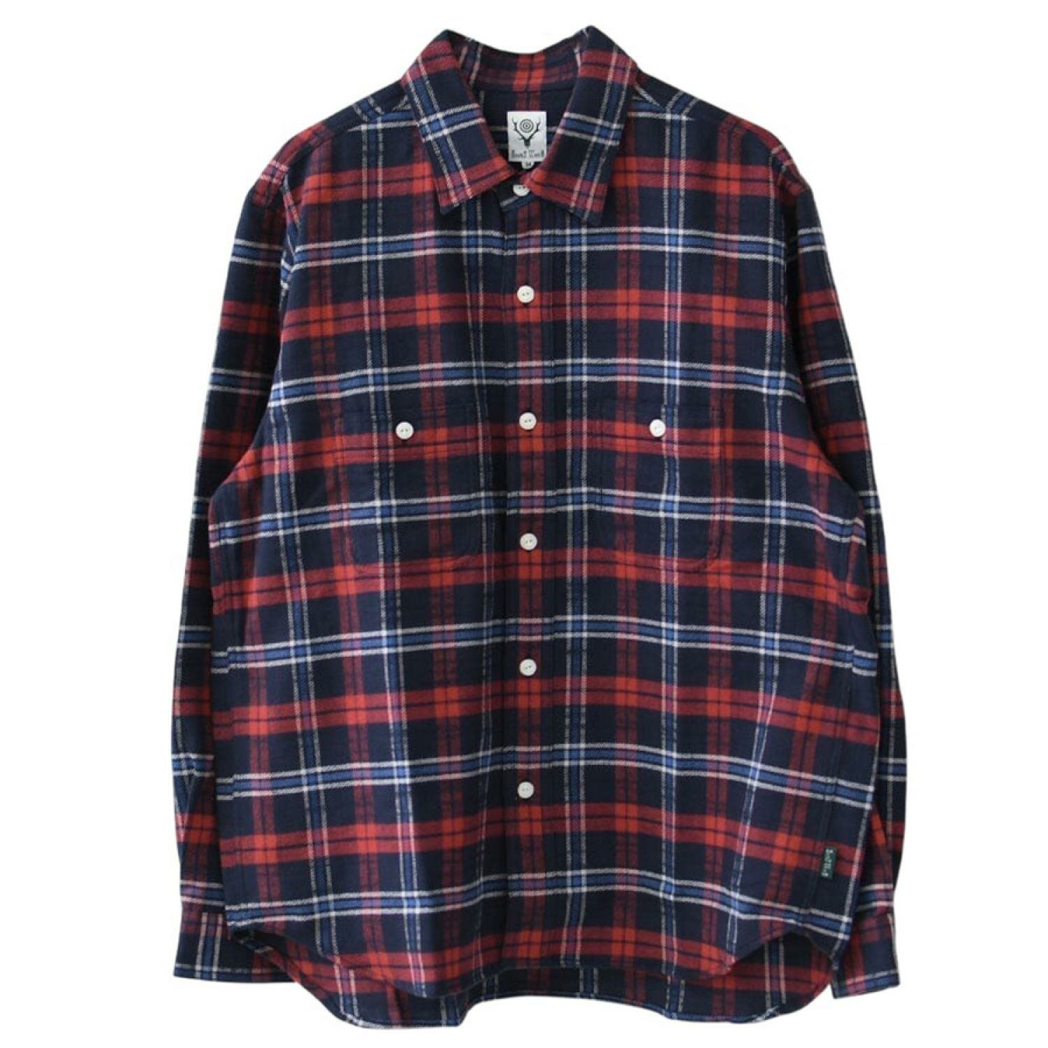Рубашка Рубашка South2 West8 Work Shirt - Cotton Brushed Plaid
