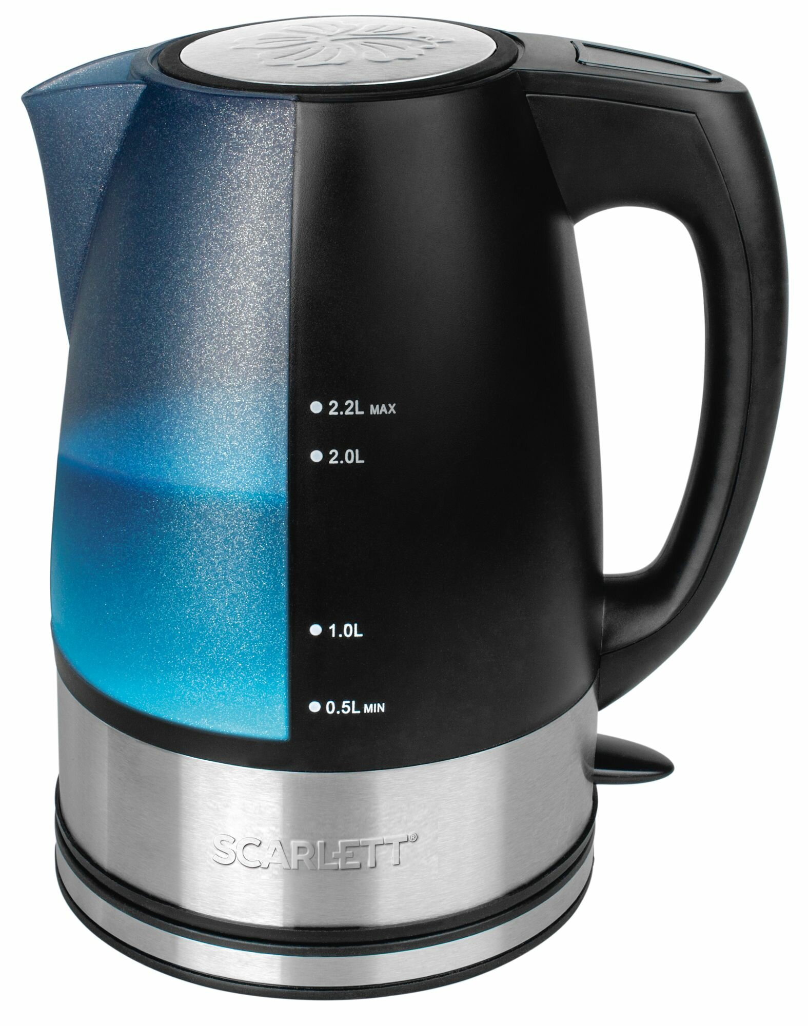Электрический чайник Scarlett SC-1020, черный, 2.2 л