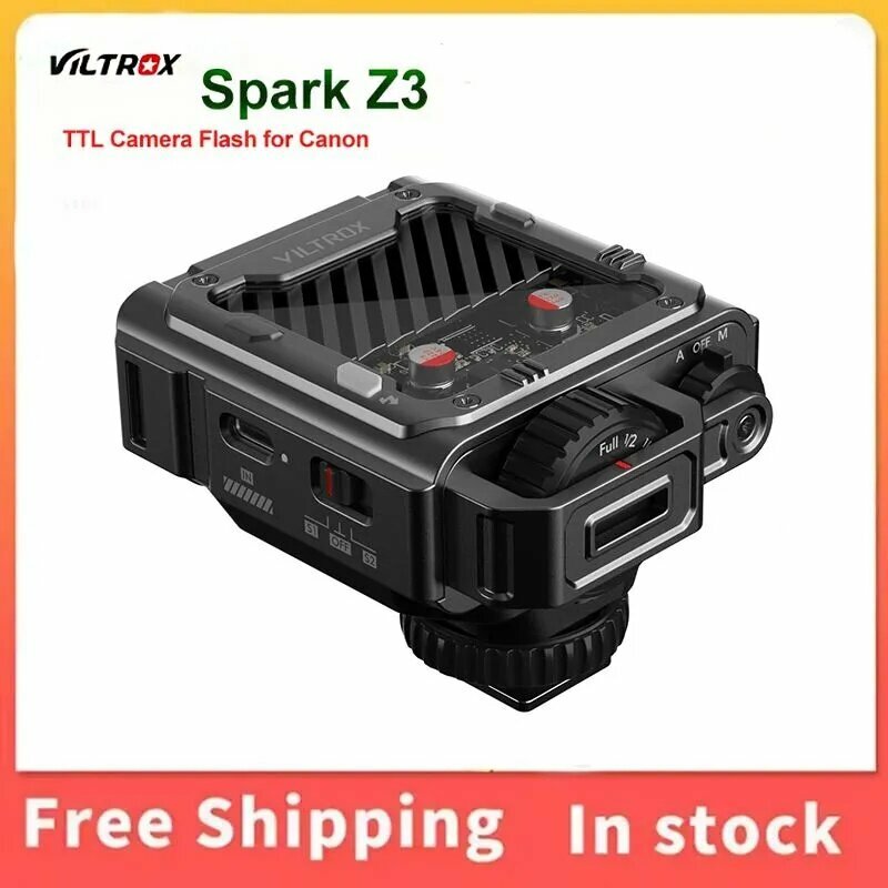 VILTROX Spark Z3 на камере, вспышка Speedlite с TTL GN16 6500K для Canon DSLR камеры
