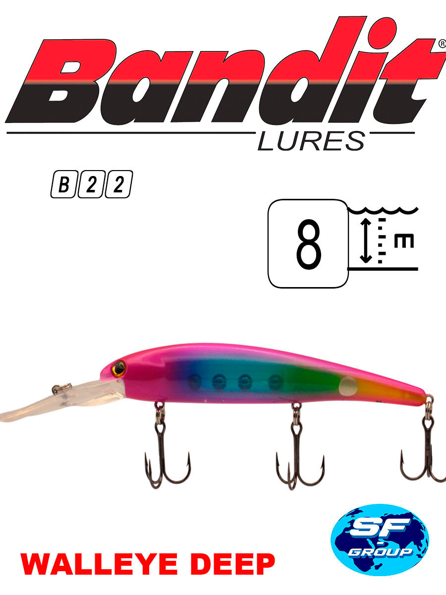 Воблер Bandit Deep Walley 12 см 17,5 гр заглубление 8м #B22
