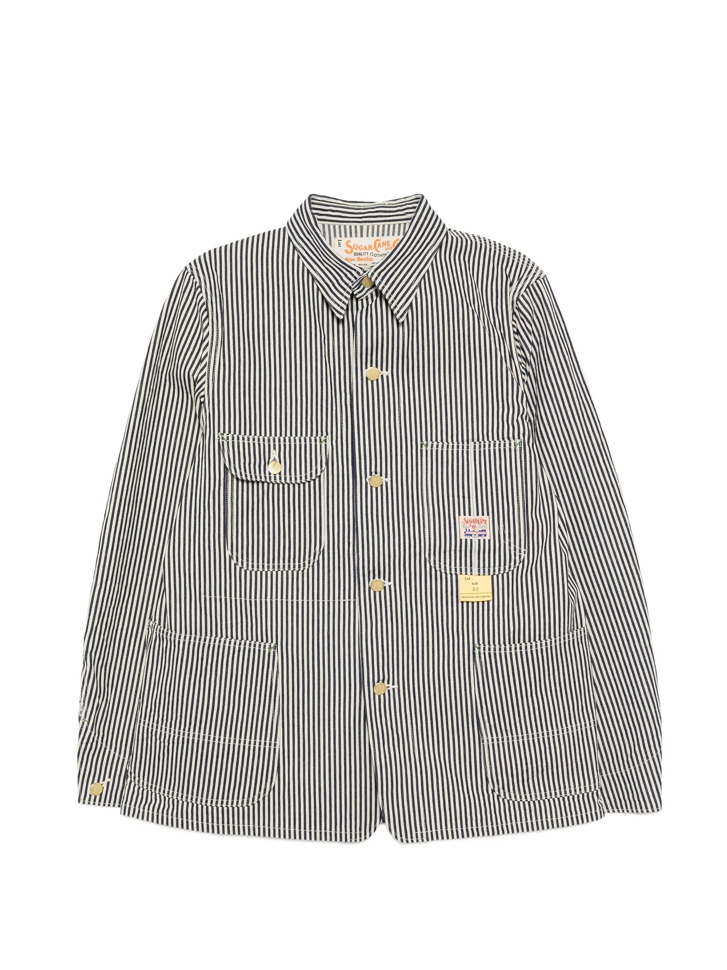 Куртка Striped denim jacket