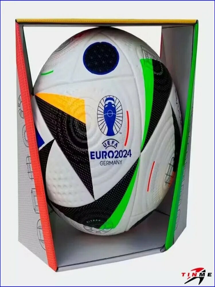 Adidas Мяч футбольный, 5 размер, белый