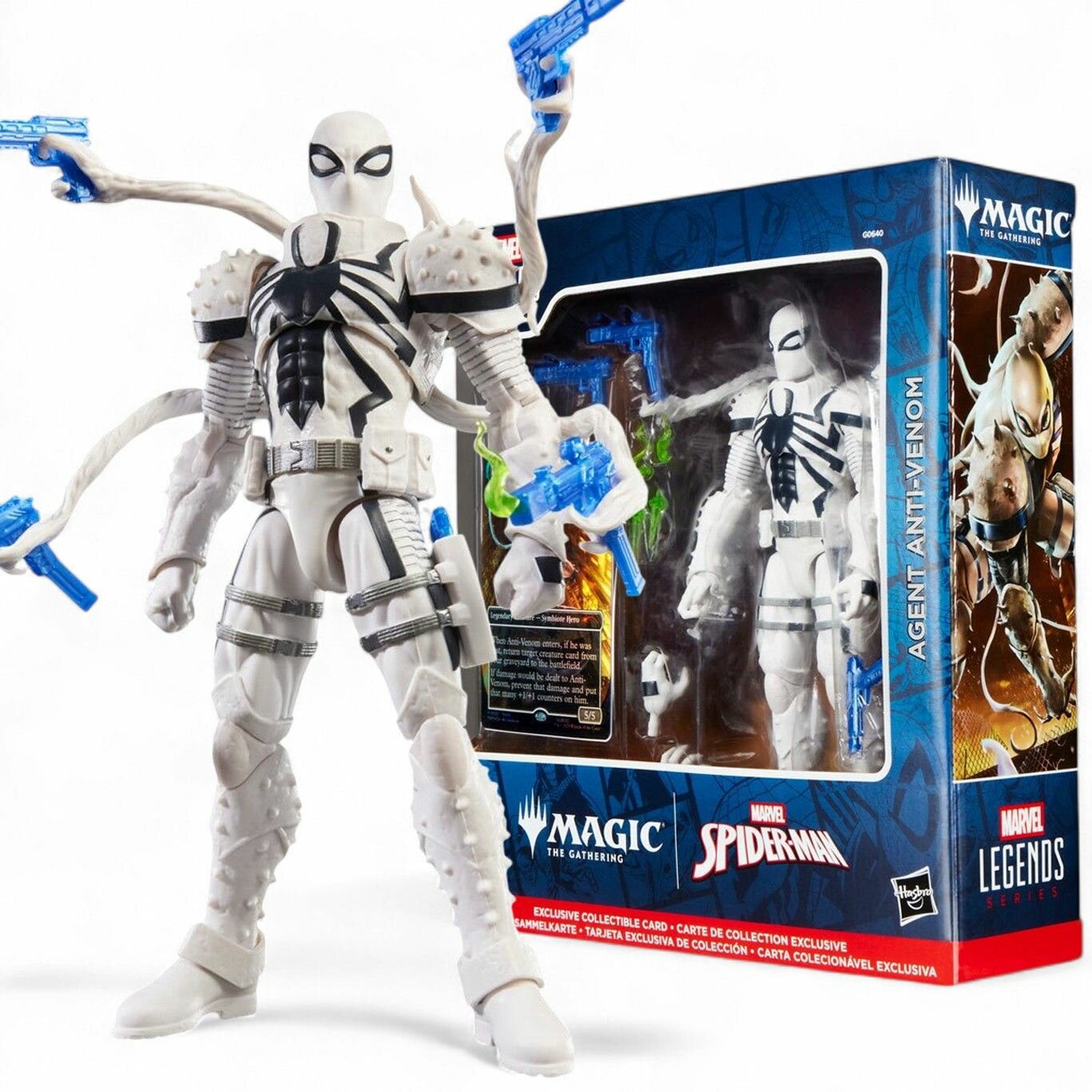 Фигурка Marvel Legends от Hasbro коллекционная Агент Анти-Веном "Marvel Legends+Magic the Gathering", 16 см набор (Фигурка Марвел Легендс)