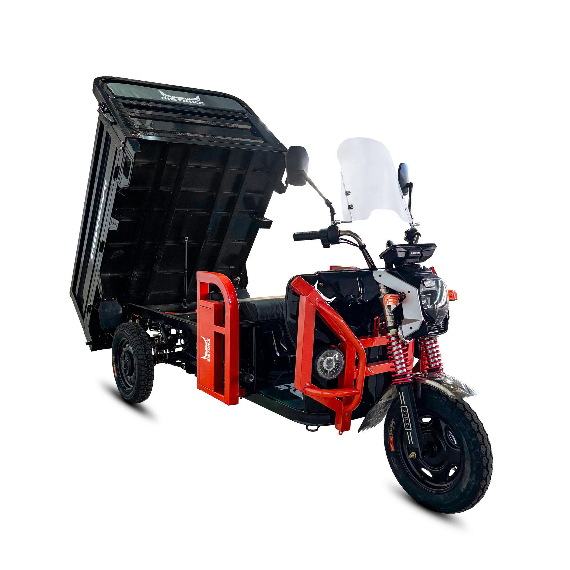 Грузовой электрический трицикл WHITE SIBERIA SIBTRIKE CARGO 1.6 2000W (60V/55Ah) грузоподъемность 1500 кг