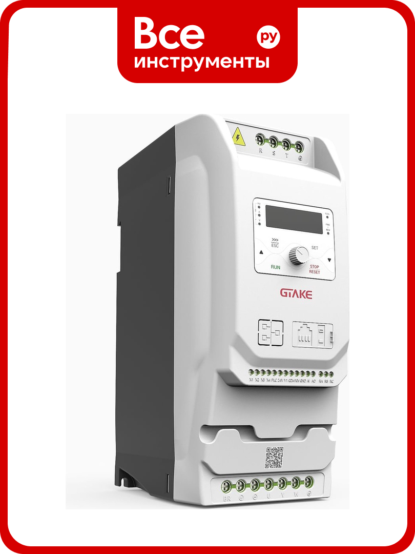 Преобразователь частоты GTAKE GK610-4T5.5G/7.5LB; 5,5 кВт; 13 А; 400V; IP20; Тормозной ключ