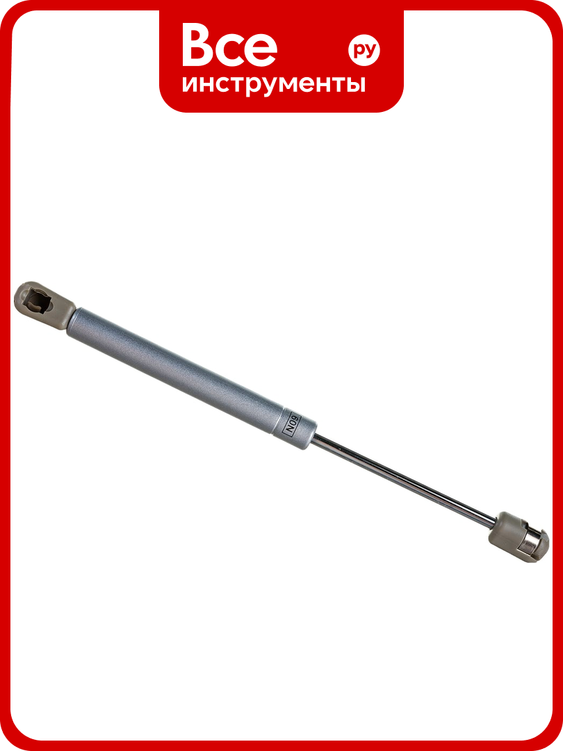 Газовый лифт Локри 60N 102/060, металлический корпус, серебристый цвет, соответствует ГОСТ 28136-2016 стандарту