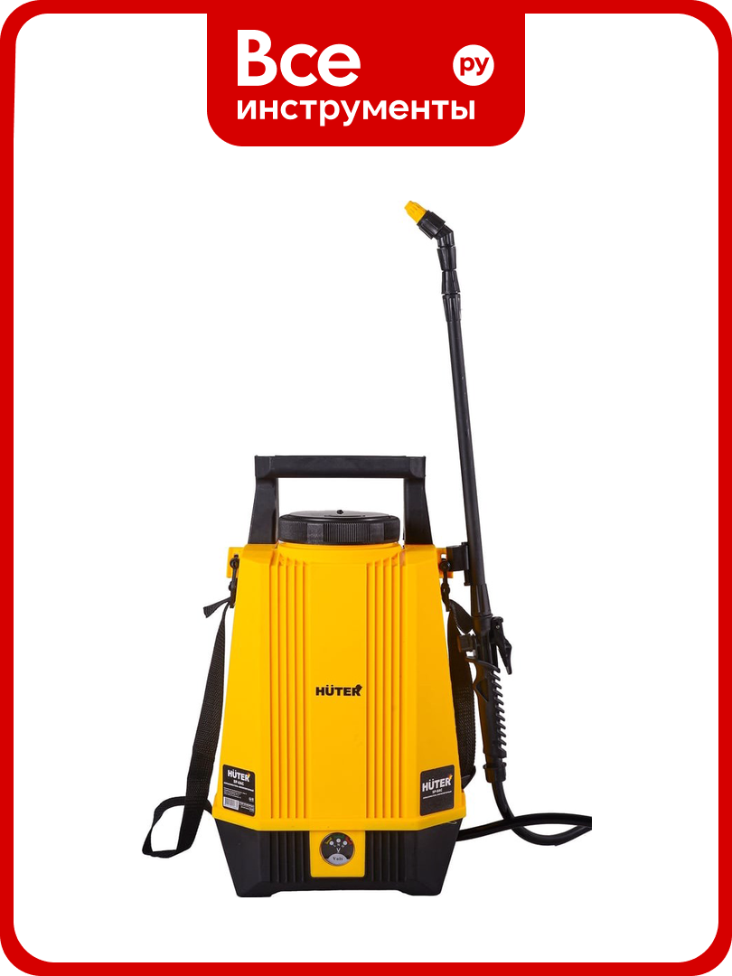 Опрыскиватель аккумуляторный Huter SP-8AC 70/13/53, пластиковый корпус, регулируемое распыление, телескопическая штанга