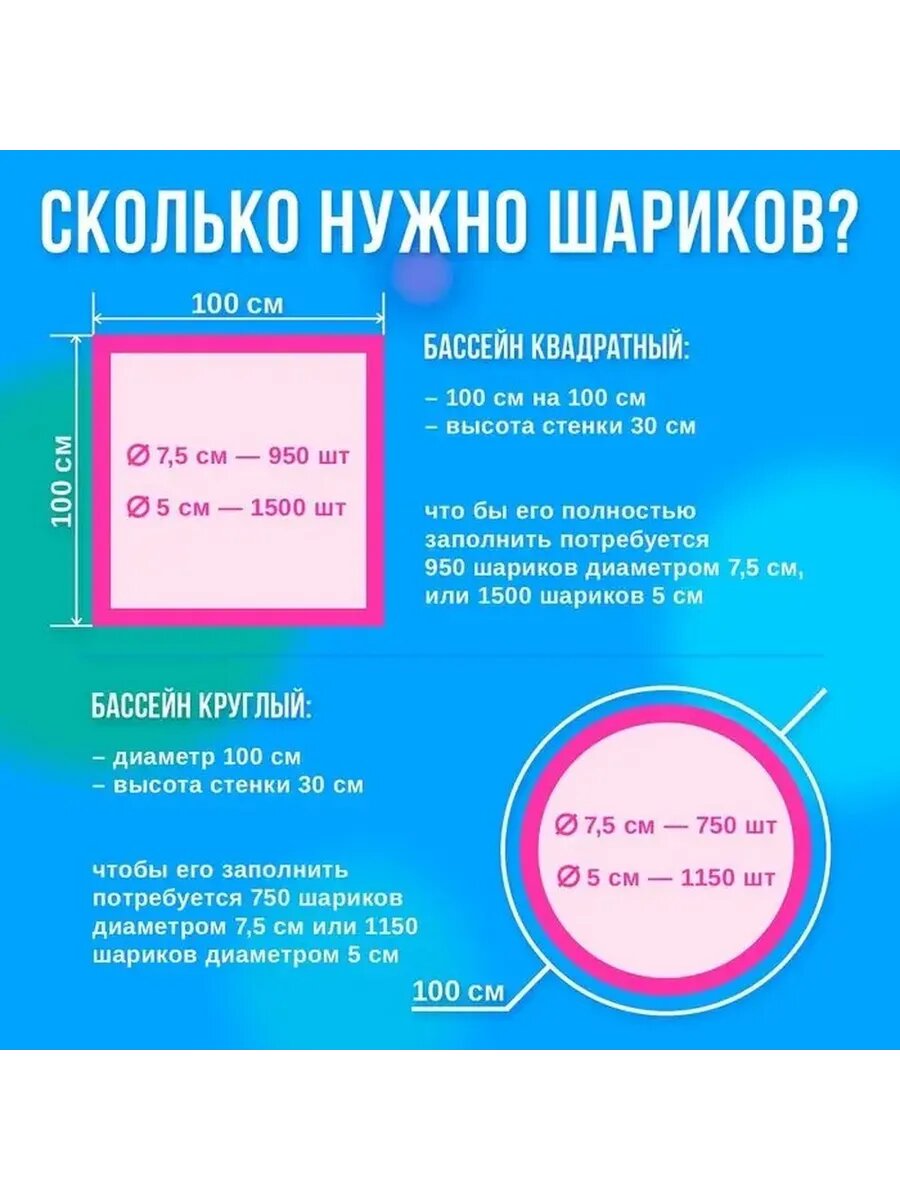 Перламутровые шарики для сухого бассейна, набор 150 шт.