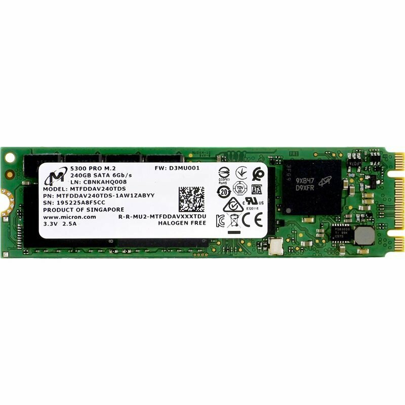 Crucial 240 ГБ Внутренний SSD-диск MTFDDAV240TDS-1AW1ZABYY (MTFDDAV240TDS-1AW1ZABYY)