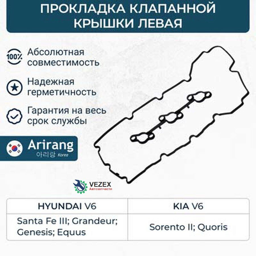 ARIRANG ARG18-1706L Прокладка клапанной крышки