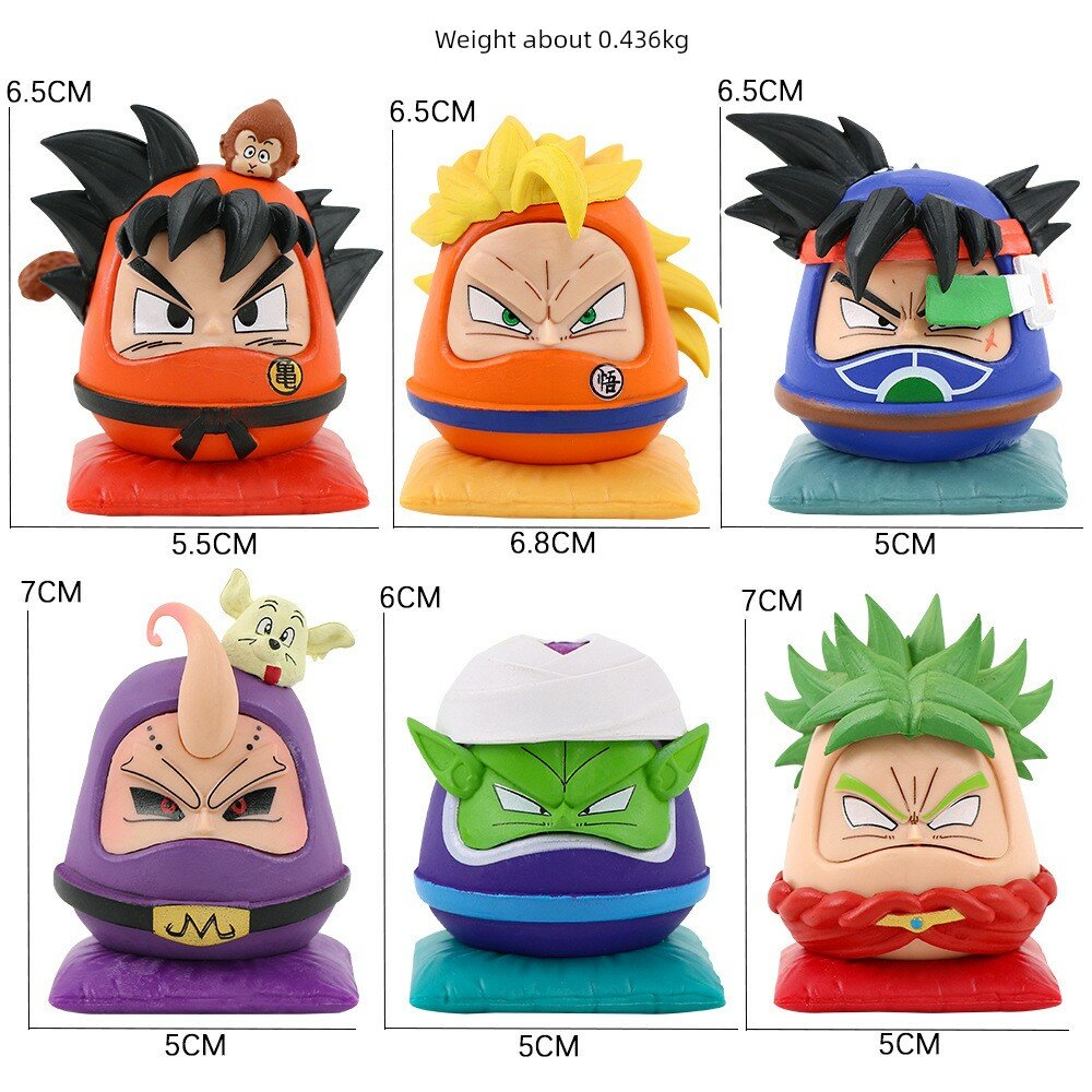 Dragon Ball Super Saiyan Q версия Daruma серия Dragon Ball фигурка анимация периферийные устройства Gacha игрушка