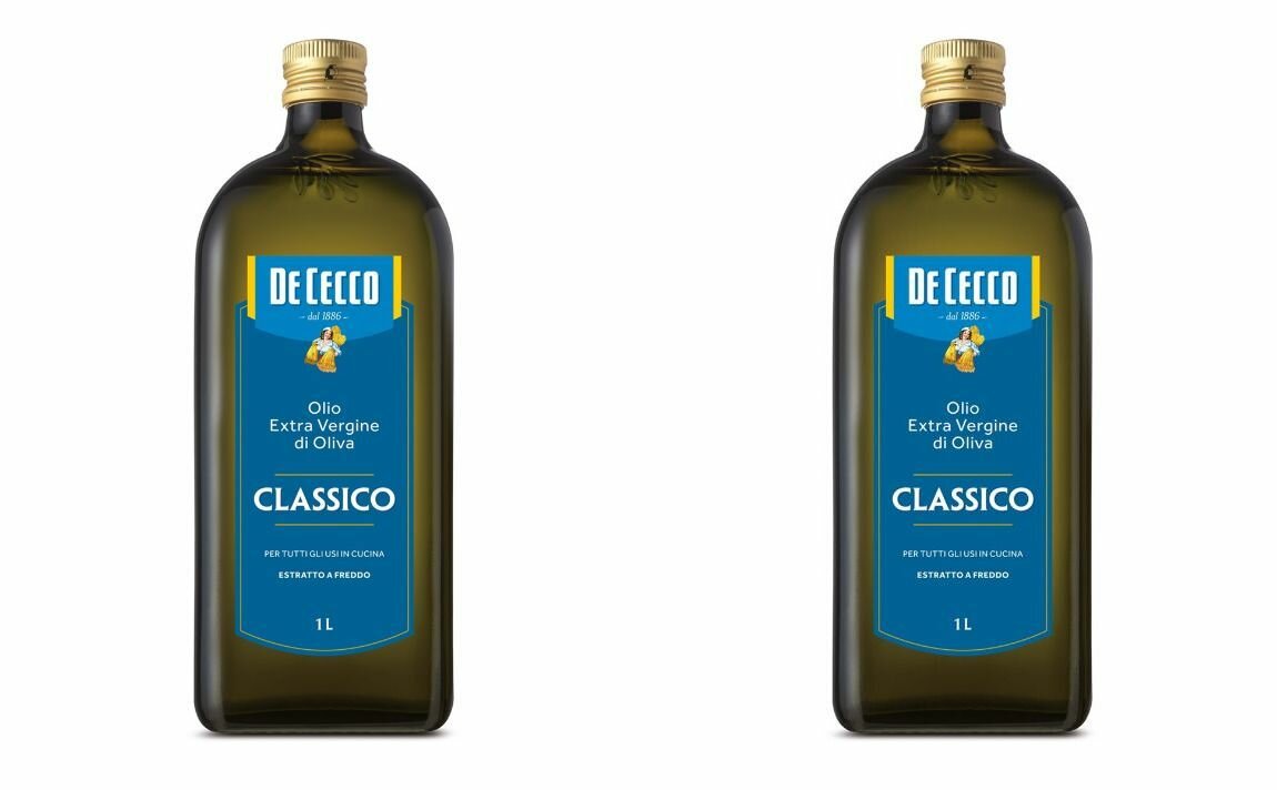 De Cecco Масло оливковое Ev, 1 л, 2 шт
