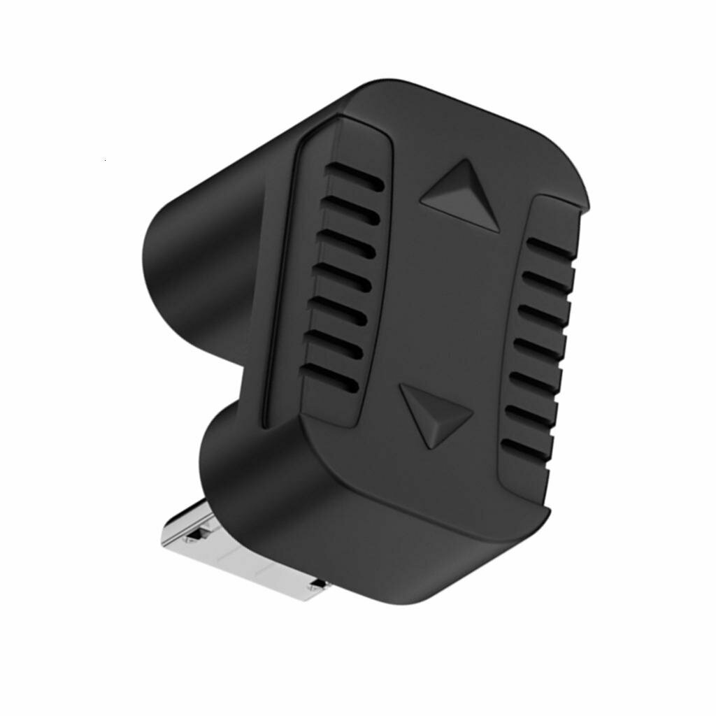 Микро-USB «мама» — USB-C «папа», под прямым углом, С другой стороны