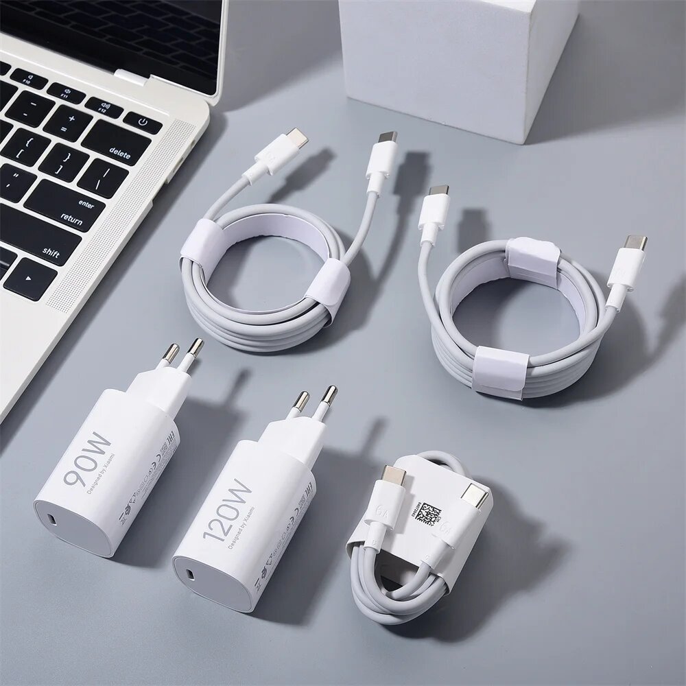 Зарядное устройство Xiaomi 120W GaN с кабелем USB-C 1.5м