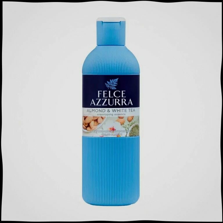 FELCE AZZURRA Almond & White Tea Body Wash, Гель для ванны и душа Миндаль и Белый чай 650 мл
