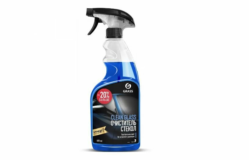 Grass Очиститель для авто Clean Glass стекол и зеркал, 600 мл