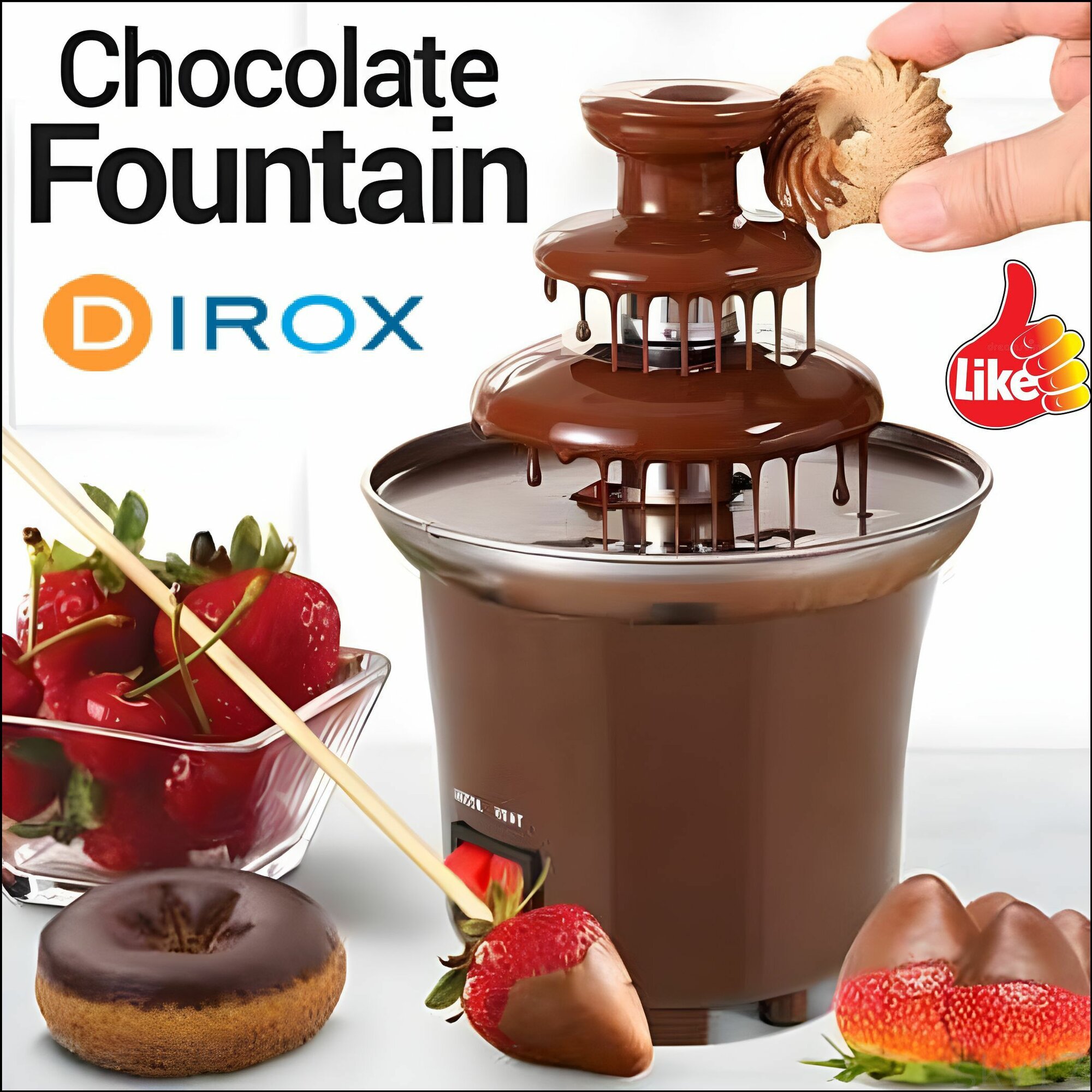 Шоколадный фонтан фондю Dirox Chocolate Fondue Fountain Mini