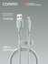 Кабель COMMO Range USB Type-A - Lightning MFI, 1.2м, Светлый серо-зелёный