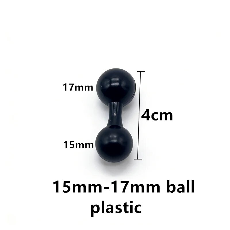 Двойной шаровой адаптер 1 дюйм для GoPro, смартфона 1pc plastic