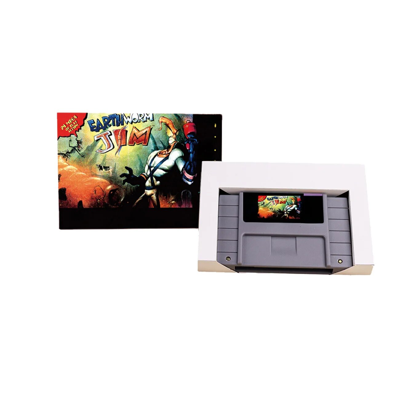 Earthworm Jim игра для SNES EUR game with box