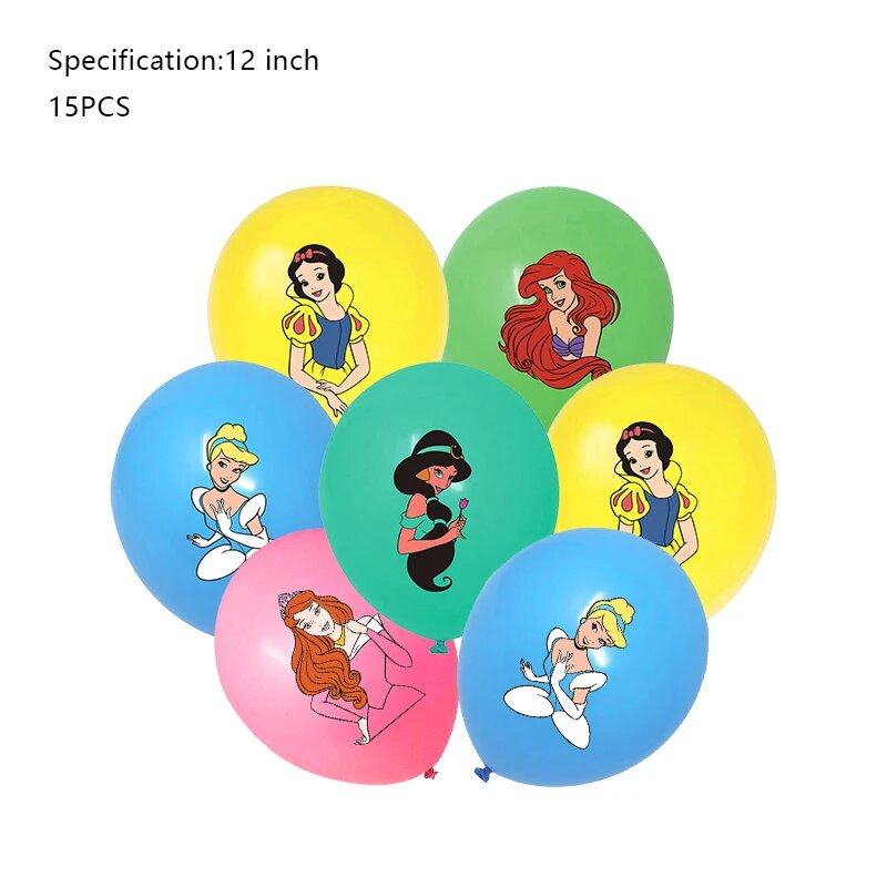 Воздушный шар Disney Princess Latex Balloon -15pcs